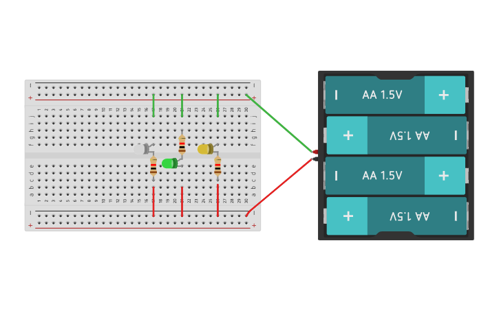 Circuit design circuito en paralelo | Tinkercad
