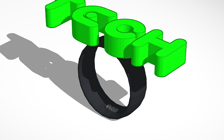 3D design Tech ring - Tinkercad