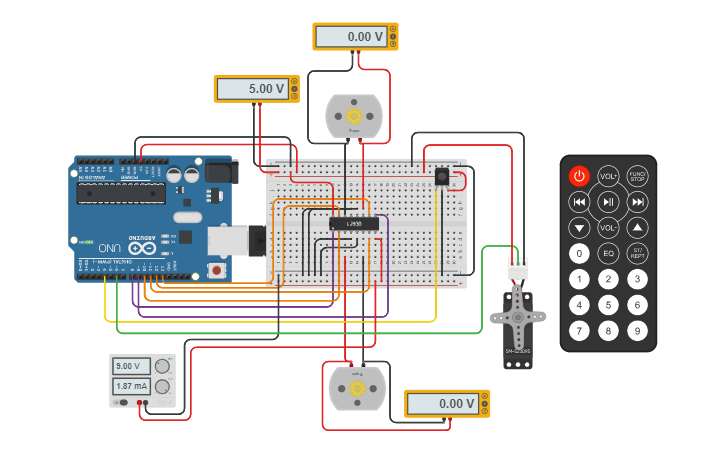 Circuit Design Single H Bridge Circuit Tinkercad