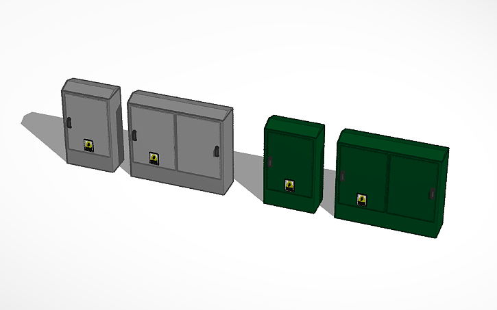 3D design Electrical Boxes - Tinkercad
