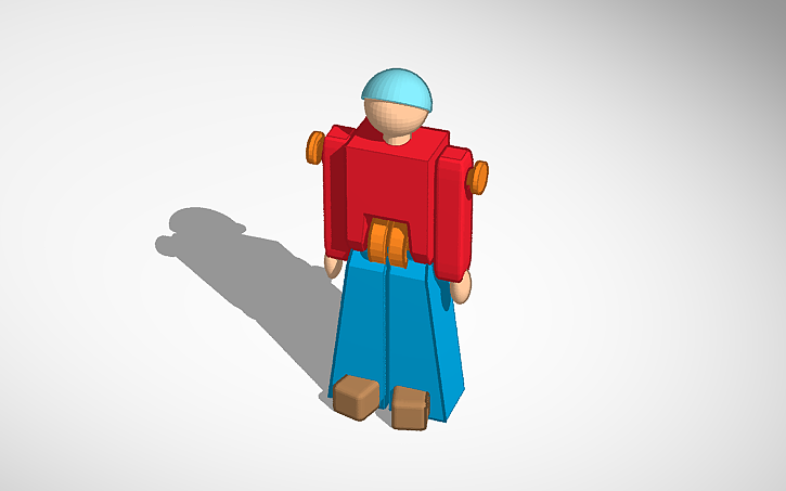 3D design Crash Test Dummy SIM LAB - Tinkercad