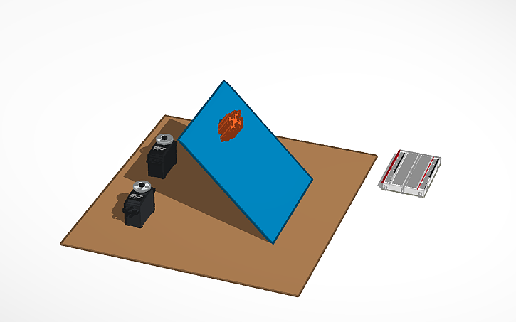 3D design Solar Tracker - Tinkercad