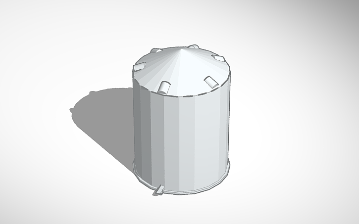 3D design Grain Bin - Tinkercad