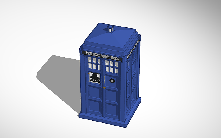 3d Design Tardis Time And Relative Dimensions In Space Tinkercad