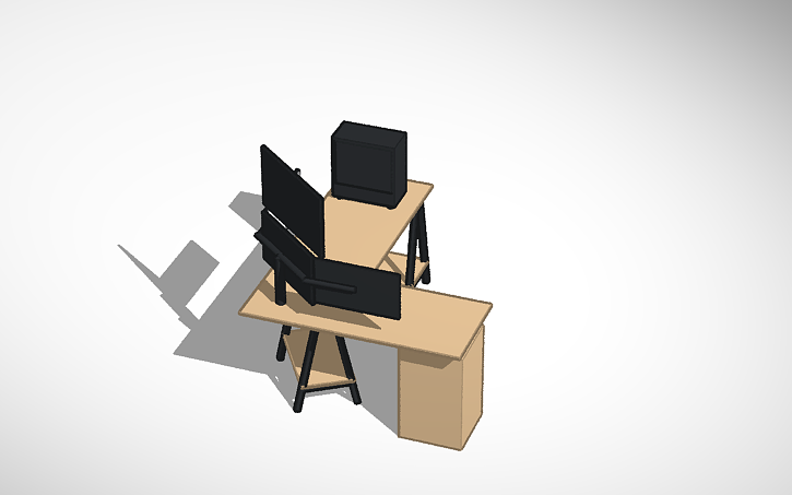3D design 3D Render DESK | Tinkercad