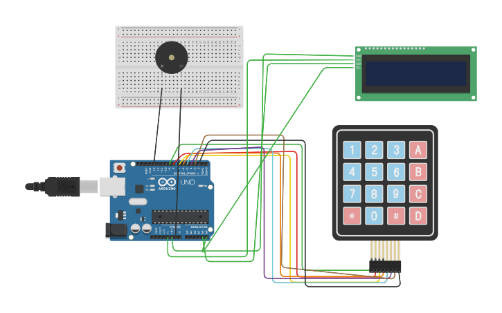 Circuit design Copy of arduino based cricket game - Tinkercad