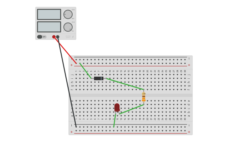 Circuit design Diode Ciruit | Tinkercad