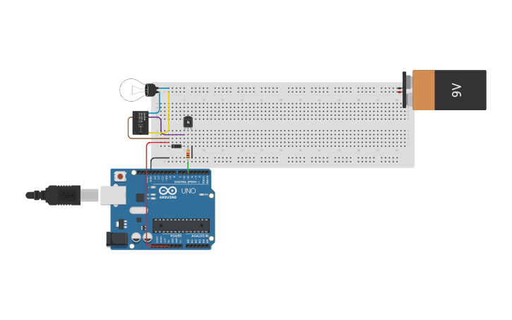 Circuit design Control del encendido de un Foco 110V con relé y una ...