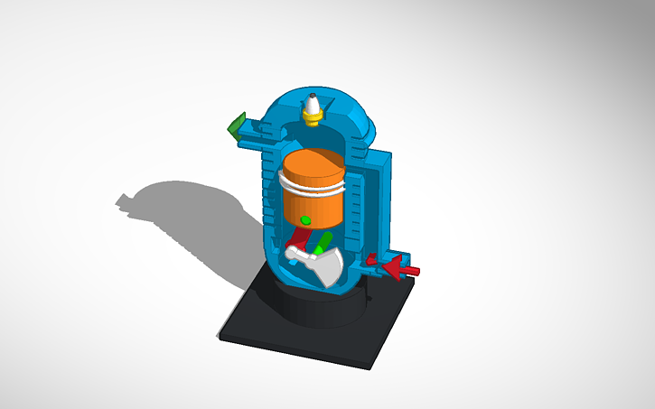 3D design ENGINE 2-STROKE - Tinkercad