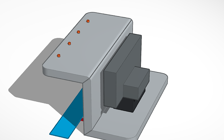 3D design RFID tunnel with Auduino - Tinkercad