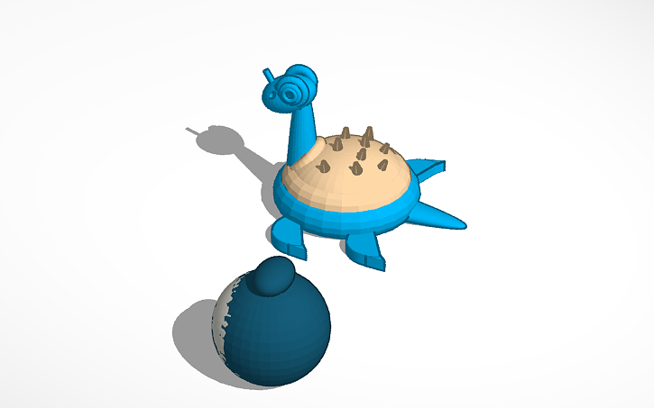 3D design Lapras pokemon - Tinkercad
