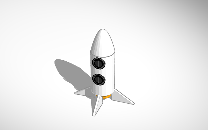 3D design RocketShip - Tinkercad