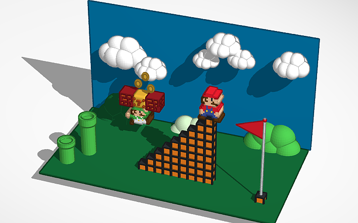 3D design Super Mario - Tinkercad