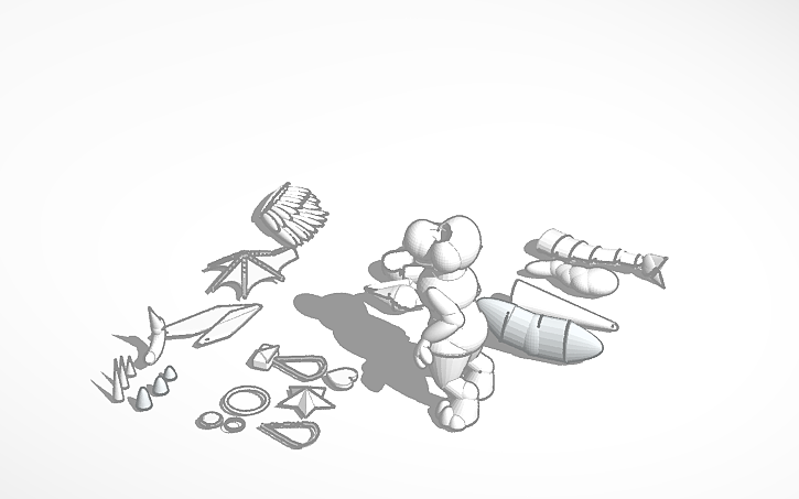 3D design Character Base - Tinkercad