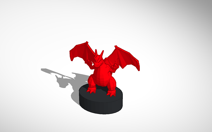 3D design dragon - Tinkercad