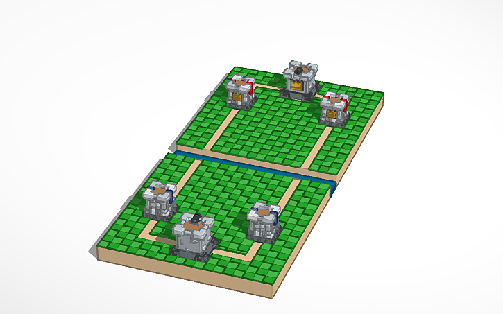 3D design Clash Royale Map - Tinkercad
