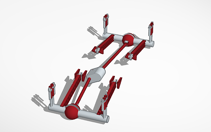 3D design Lifted Truck Chassis - Tinkercad