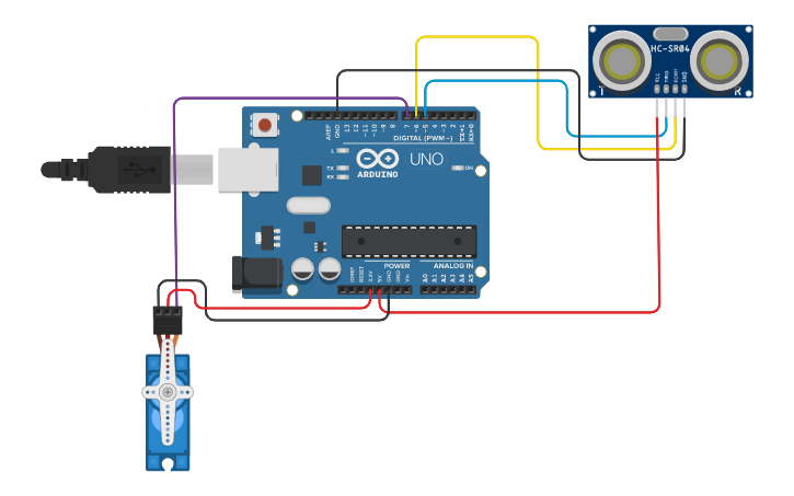 Circuit design Copy of Proyecto TIC | Tinkercad
