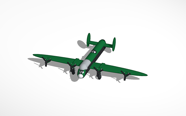 3D design Lancaster bomber - Tinkercad