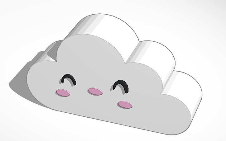 3D design Cloud Squishy - Tinkercad