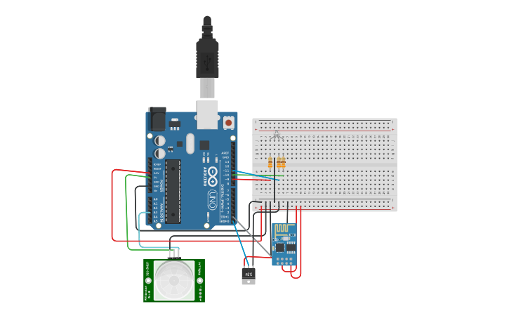 Circuit design ESP8266 Circuit Breaker - Tinkercad