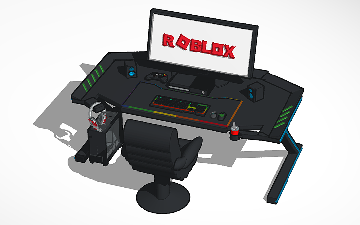 3D design Gaming Setup - Tinkercad