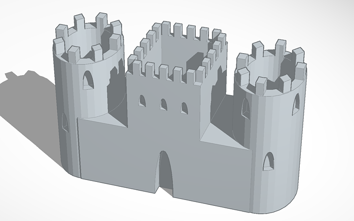 3D design Castle - Tinkercad