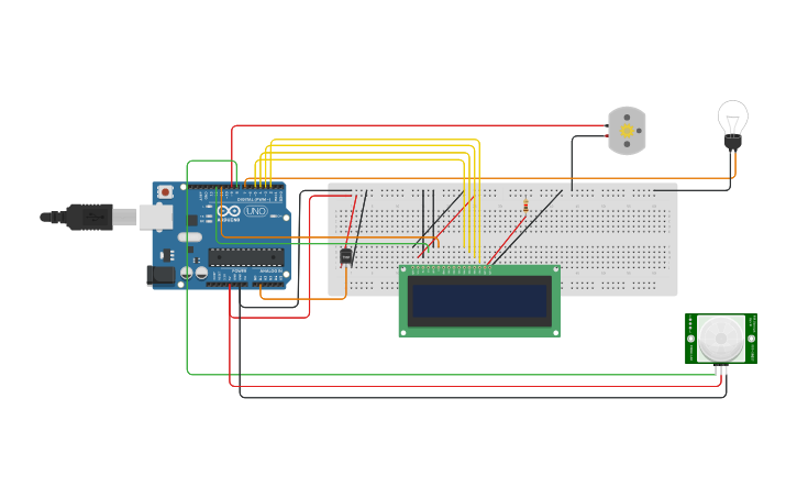 Circuit design 19302E0013_IOT-mini project | Tinkercad