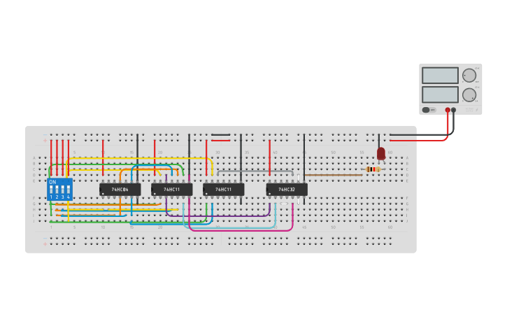 Circuit design DECODER - Tinkercad