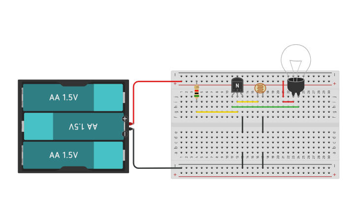 Circuit design Sensor crepuscular 3A - Tinkercad