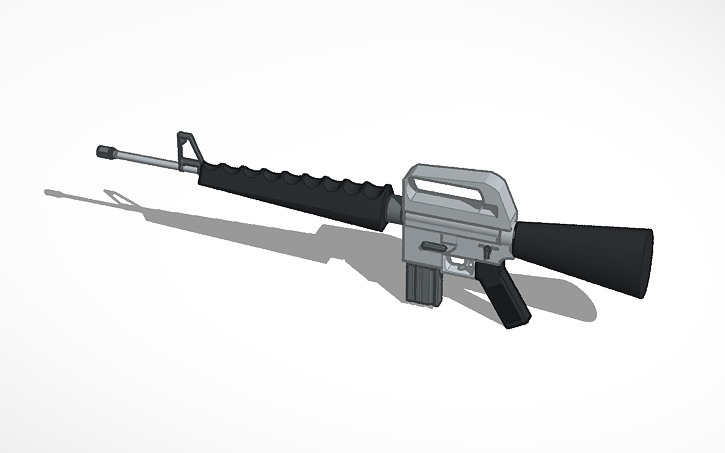 3D design M16 - Tinkercad