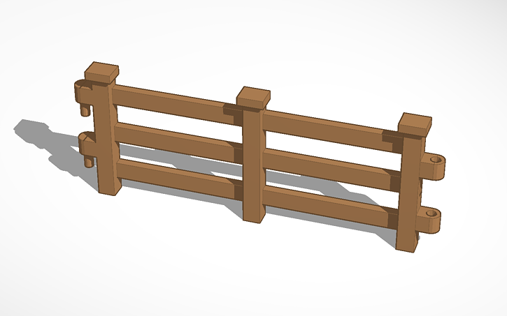 3D design Stable Fence - Tinkercad
