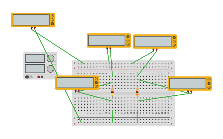 Circuit design Ch 3 Diff. Resistor 2 | Tinkercad