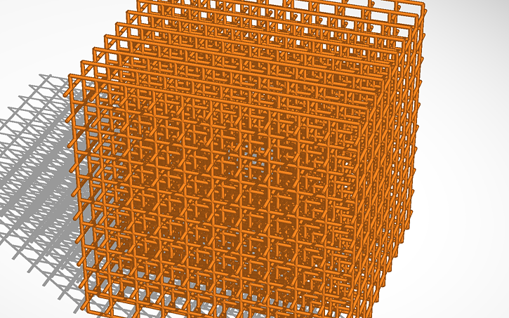 3D design Gitter 10-10-10 - Tinkercad