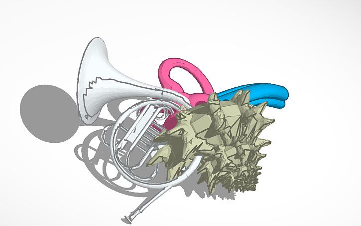 3D design Dragon Inner Ear - Tinkercad