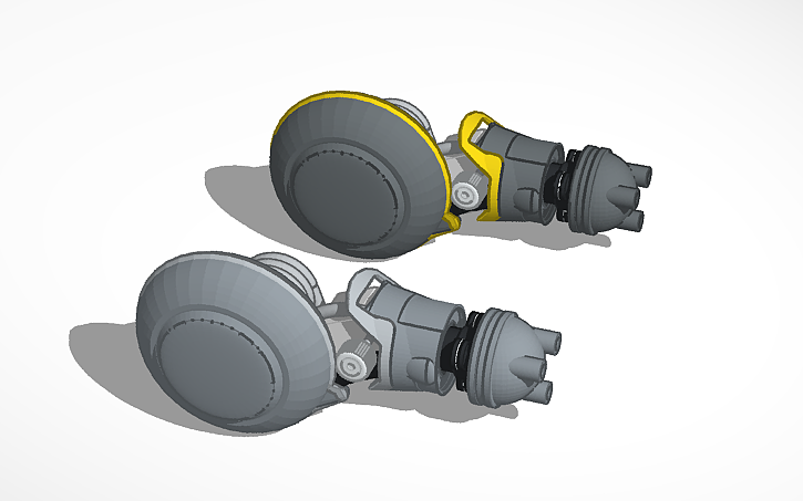 3D design Splatoon Nautilus 47 and 79 - Tinkercad