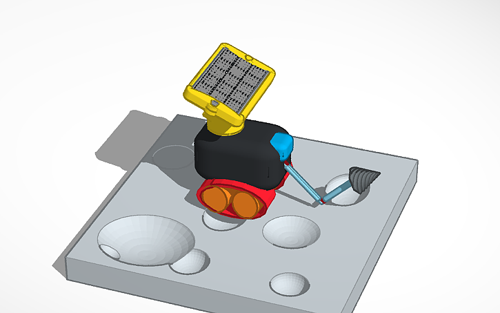 3D design Le rover de la team RAT. - Tinkercad