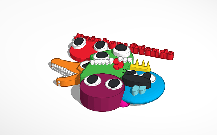 3D design Rainbow friends - Tinkercad