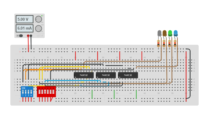 Circuit Design Decimal To Bcd Encoder Tinkercad
