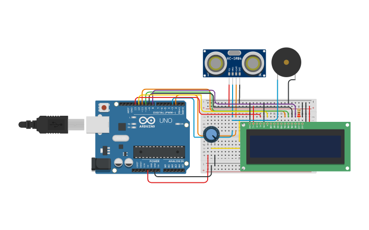 Circuit design Blind Assistant | Tinkercad