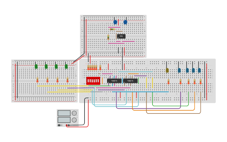 Circuit design BINGO GAME - Tinkercad