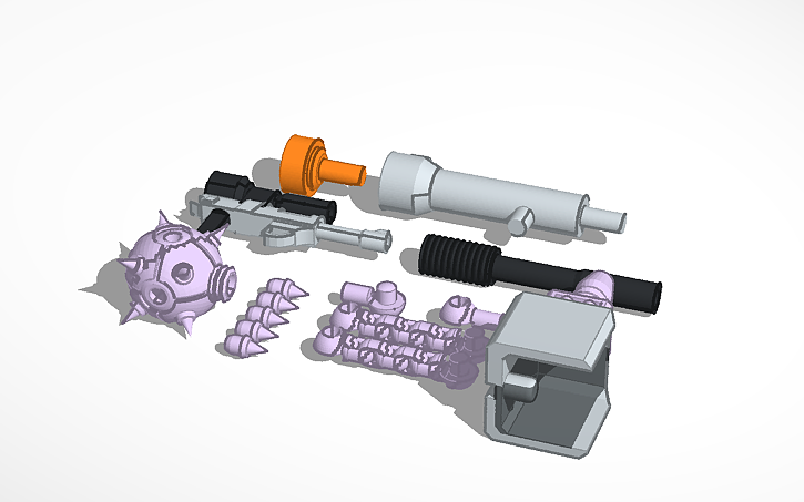 3D design Siege Megatron weapons Pack 2.2 - Tinkercad