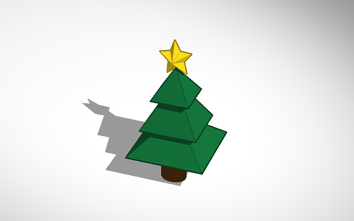 3D design Christmas Tree - Tinkercad