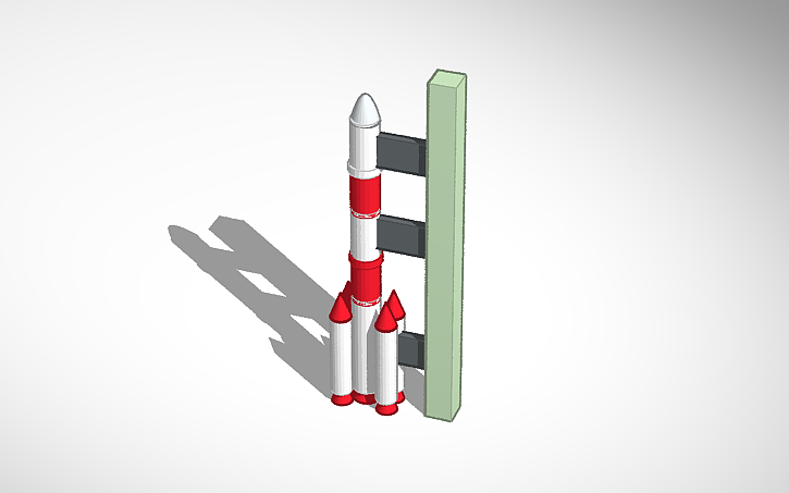 3D design PSLV ROCKET - Tinkercad
