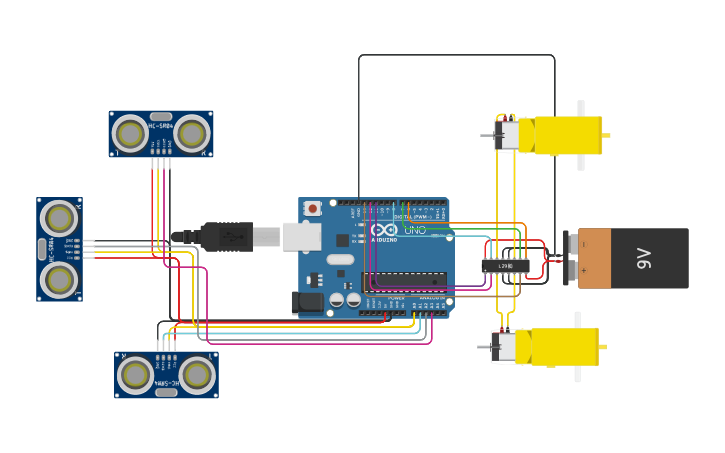 Circuit design PRUEBA Y ERROR - Tinkercad