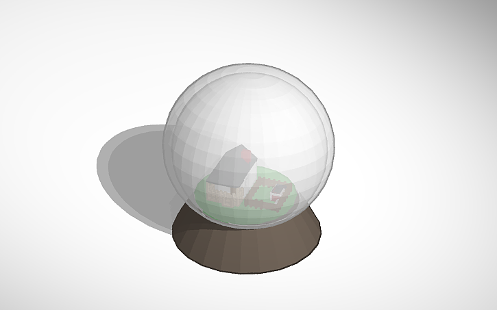 3D design Snow globe - Tinkercad