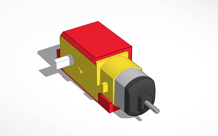3D design Gear box motor Mount - Tinkercad