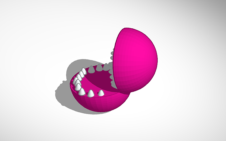 3D design mouth - Tinkercad