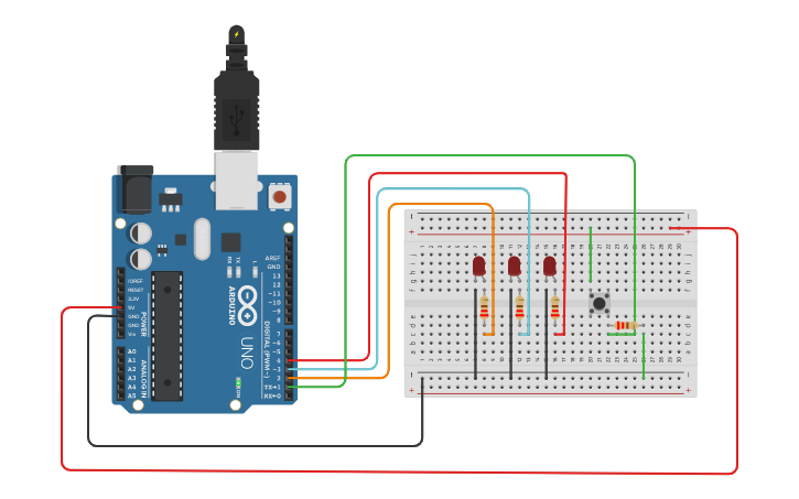Circuit design programación de arduino | Tinkercad