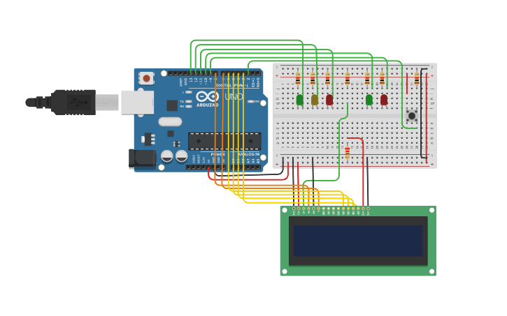Circuit design Mejorado Semáforo Vehicular y Peatonal con botón de paro ... Circuit design Mejorado Semáforo Vehicular y Peatonal con botón de paro ...